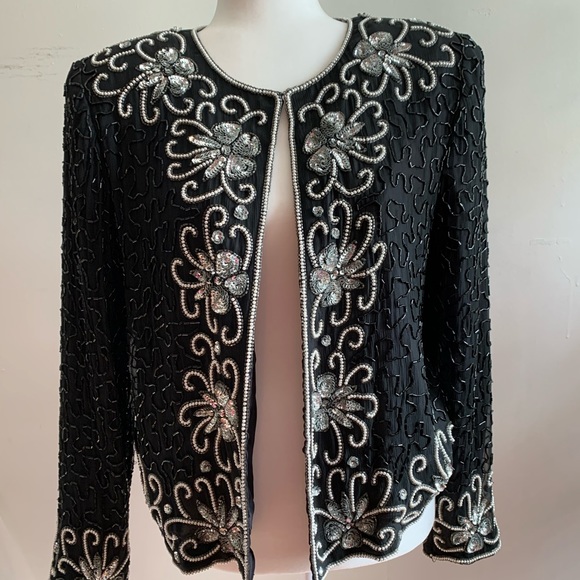 Niteline | Jackets & Coats | Nite Lite Beadedsequined Evening Jacket ...